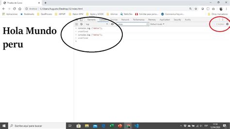 cómo ver lo console log edteam