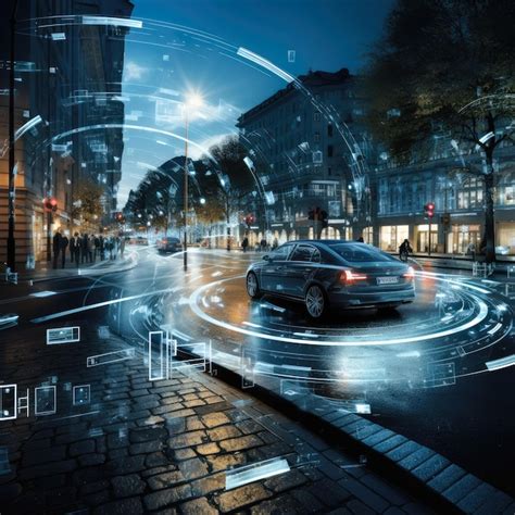 Premium Photo Blindspot Monitoring System Visually Displayed