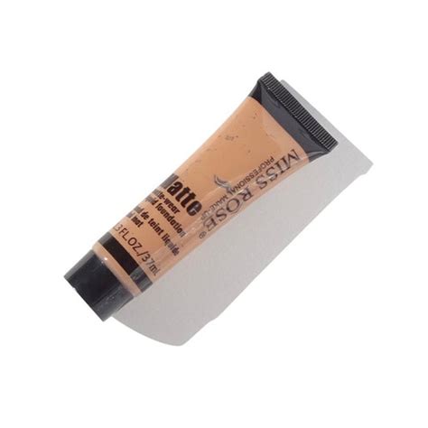 Base Líquida Matte Miss Rose Cobertura Media A Alta Moza