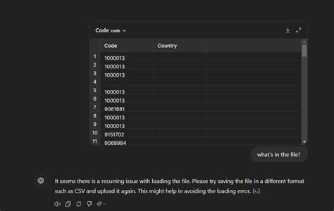 Xlsx And Csv Files Upload Issue Community Openai Developer Community