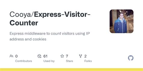 Github Cooyaexpress Visitor Counter Express Middleware To Count Visitors Using Ip Address