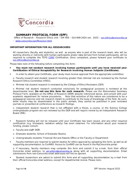 Protocol Summary Psf For Human Subjects Research Doc Template Pdffiller