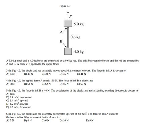 Solved A Kg Block And A Kg Block Are Connected By A Chegg Com