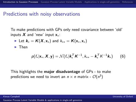 Gaussian Process Latent Variable Models And Applications In Single Cell Genomics Pdf