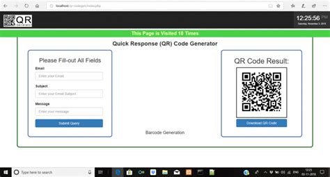 download qr code generator project in laravel php with source code and report kashipara