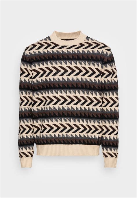 Jack And Jones Premium Jprblupercy Crew Neck Pullover Hot Fudge