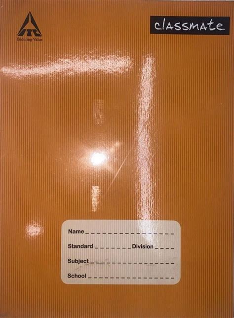 Printed Laminated Paper Classmate Double Line Ruled Notebook 200