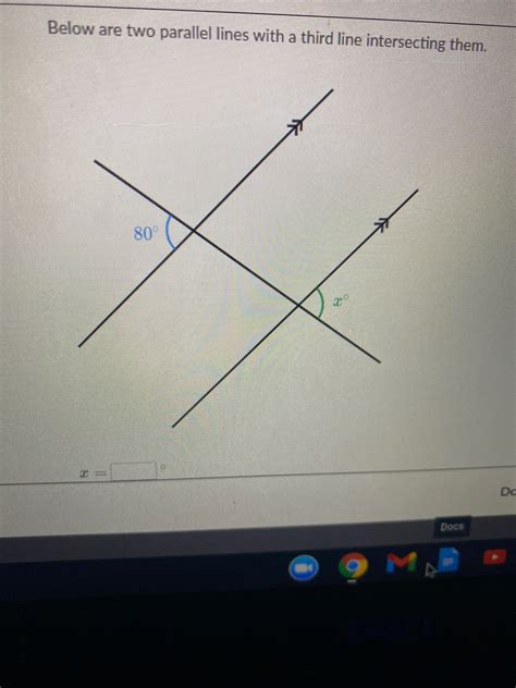 answered below are two parallel lines with a… bartleby