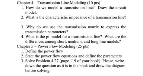 Solved Chapter 4 Transmission Line Modeling 10pts 1