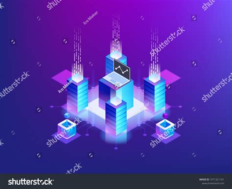 Server Room Rack Blockchain Technology Token Stock Vector Royalty Free 1071321101 Shutterstock