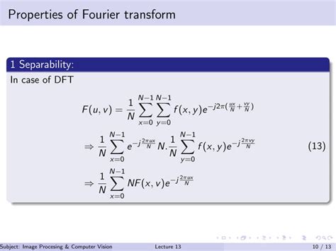 Lecture Usage Of Fourier Transform In Image Processing PDF Graphics Software Computer
