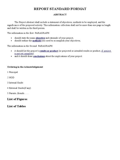 A Guide To Creating Accurate Technical Project Reports Outlining Key Sections Formatting