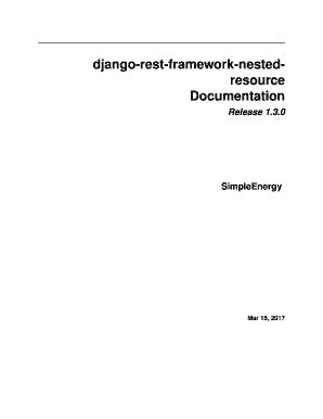 Fillable Online GitHub Simpleenergy Django Rest Framework Nested