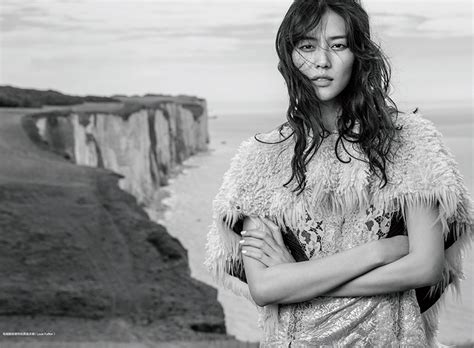 Liu Wen Models Colorful Fall Furs For Elle China