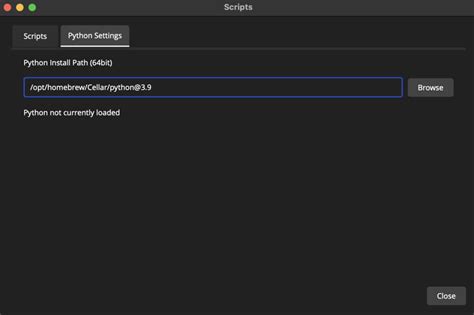 How To Setup And Use Python With Obs On A Mac Dev Community