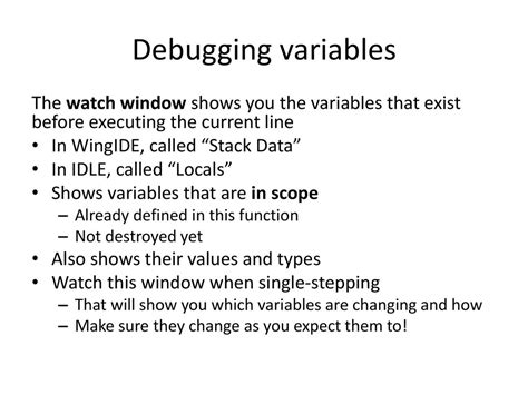 Debugging Taken From Notes By Dr Neil Moore Ppt Download