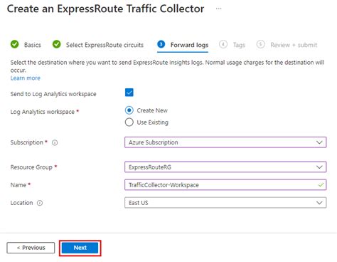 Configure Traffic Collector For Expressroute Azure Expressroute Microsoft Learn