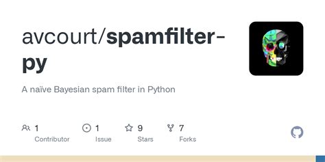 Github Avcourtspamfilter Py A Naïve Bayesian Spam Filter In Python
