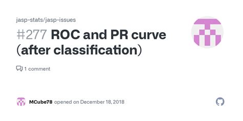 Roc And Pr Curve After Classification · Issue 277 · Jasp Stats Jasp Issues · Github