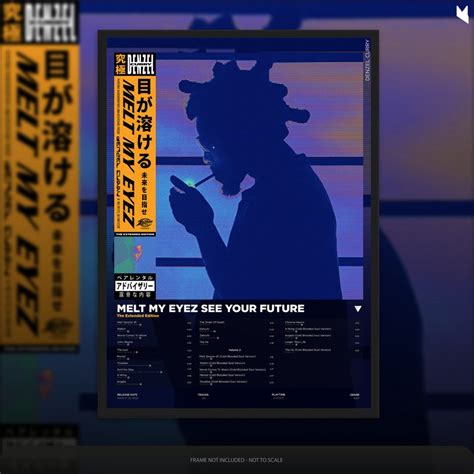 Melt My Eyez See Your Future Denzel Curry Album Poster Minimalist