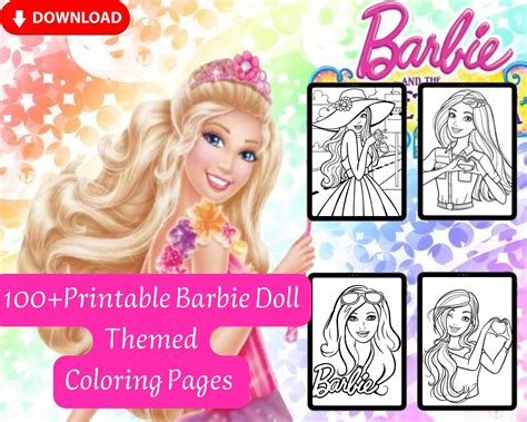 Coloring Pages Of Barbie Princesses