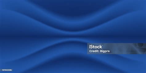 추상 프리미엄 진한 파란색 고급 직물 구겨진 천 질감 웨이브 그림자 부드러운 배경 텍스트 공간 벡터 일러스트 레이 션 3차원