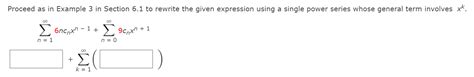 Solved Proceed As In Example 3 In Section 61 To Rewrite The
