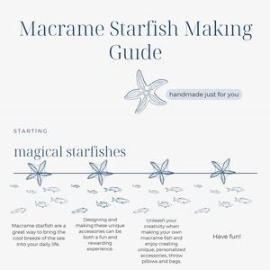 Macrame Pattern Starfish Pattern PDF File Tutorial Writing And With Photographs Tutorial