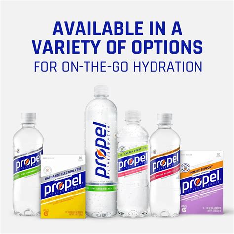 Gatorade Propel Powder Packet Electrolyte Kiwi Strawberry Flavor 10