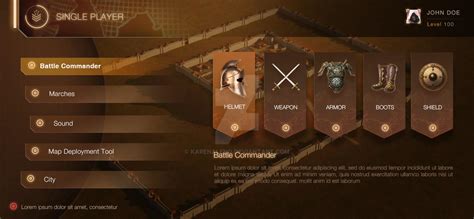 War Game Ui Design By Karenaleno On Deviantart