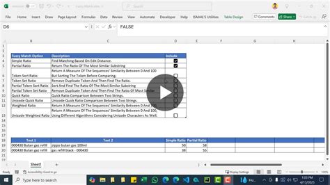 Excel Fuzzymatching Python Powerquery Md Ismail Hosen