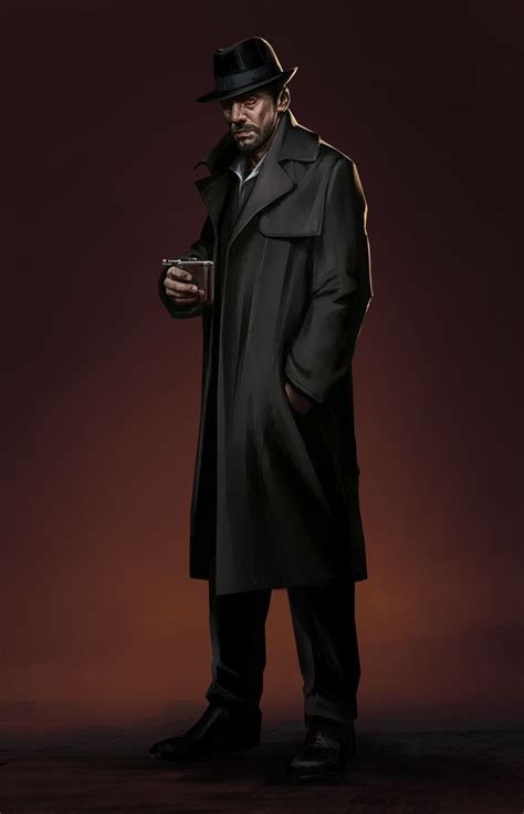 Мужчина в плаще и шляпе 95 фото