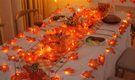 Maple Leaf String Lights Fall Groupon Goods