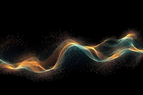 Premium Ai Image Abstract Wave Of Particles