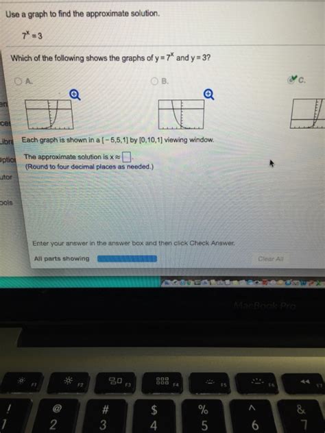 Solved Use A Graph To Find The Approximate Solution 7 X