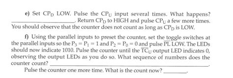 Solved B 74ls193 Ic Operation As A Mod 16 Up Counter