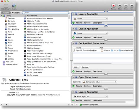 Using Automator To Launch Applications Podfeet Podcasts