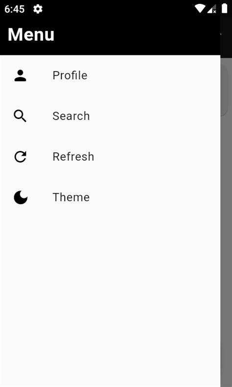 [improvement] adding a drawer to reduce clutter in the app bar · issue