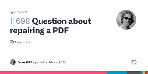 Question About Repairing A PDF Issue 698 Qpdf Qpdf GitHub