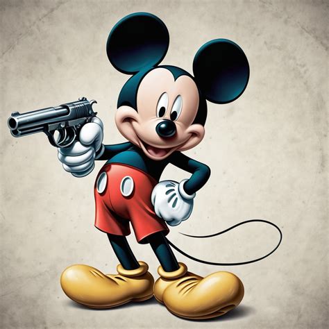 Mickey Mouse With Gun Stable Diffusion Online