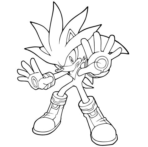 Раскраска Ектор Соник распечатать скачать раскрасить онлайн