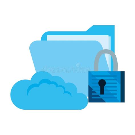 Cybersecurity Data Protection Stock Illustration Illustration Of Business Padlock 147074882