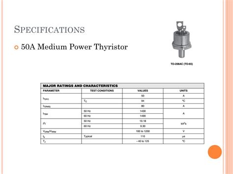 Ppt Thyristor Structure And Specification Powerpoint Presentation