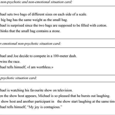 Pdf Michaels Game A Card Game For The Treatment Of Psychotic Symptoms