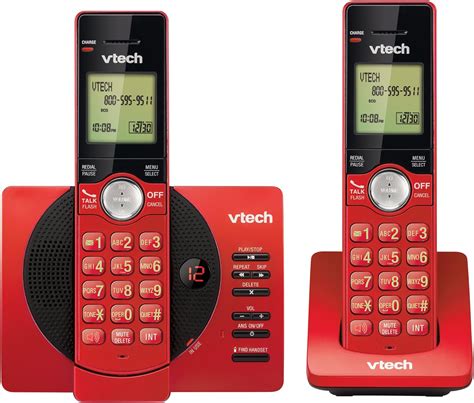 VTech DECT 6 0 Dual Handset Cordless Phones With ITAD CID Backlit Keypads And Screens Full