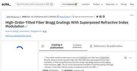 High Order Tilted Fiber Bragg Gratings With Superposed Refractive Index Modulation Scite Report