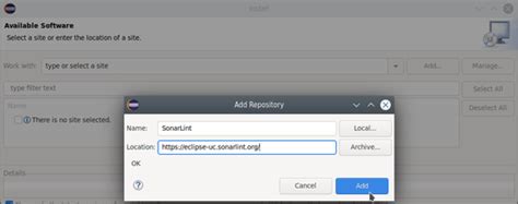 Installation Sonarlint Documentation Eclipse