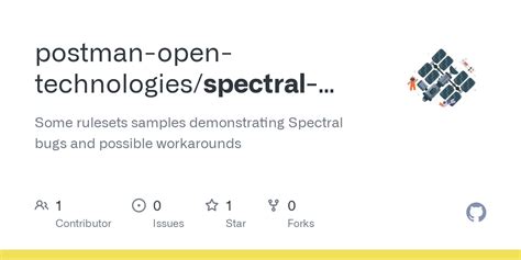 Github Postman Open Technologiesspectral Tips And Bugs Demo Some