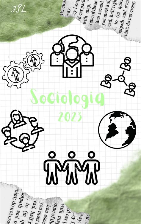 Desenho De Sociologia Capa De Caderno De Sociologia Capas De Portfólio Capa Do Caderno De
