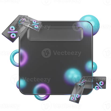 Glassmorphism Design With Discount Shapes 44571597 Png